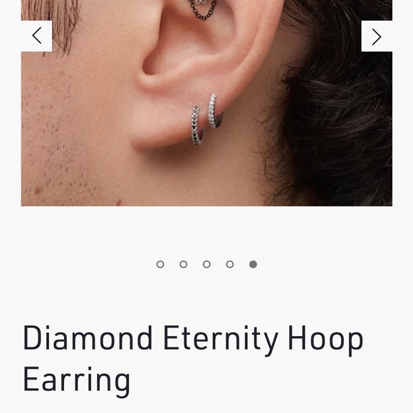 Maria Tash | Jewelry | Maria Tash 65 Mm White Gold Diamonds | Poshmark